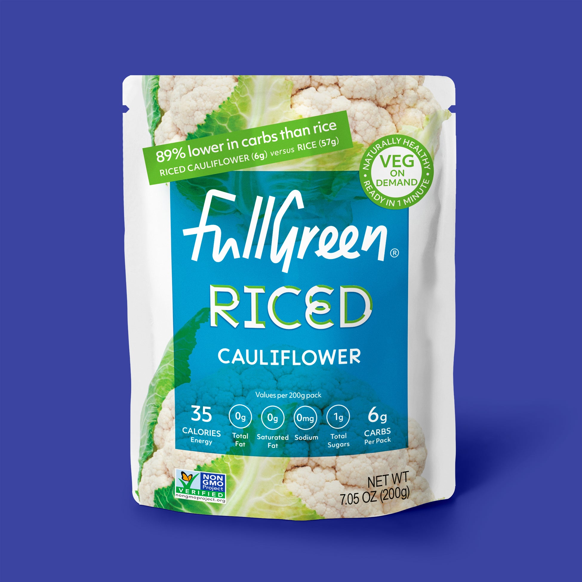 Fullgreen Cauliflower rice - non-gmo, no preservatives - case of 6 ...